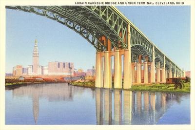 'Lorain Carnegie Bridge, Cleveland, Ohio' Art Print | Art.com