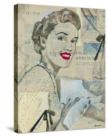 'Feminine Mystique IV' Stretched Canvas Print - Lorello | Art.com