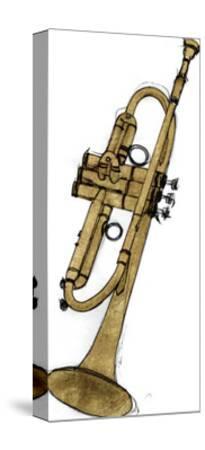 'Bb Trumpet' Stretched Canvas Print - Lottie Fontaine | Art.com