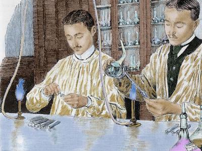 'Louis Pasteur (1822-1895). French Chemist and Bacteriologist. Experiment with the Anthrax ...