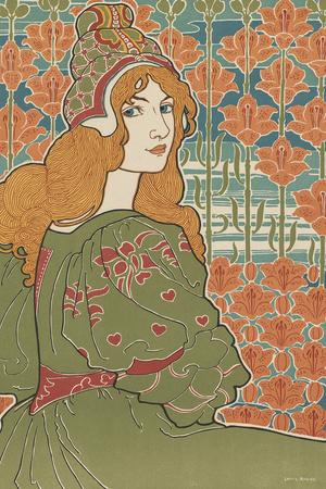 'The Green Dress' Giclee Print - Louis Rhead | Art.com