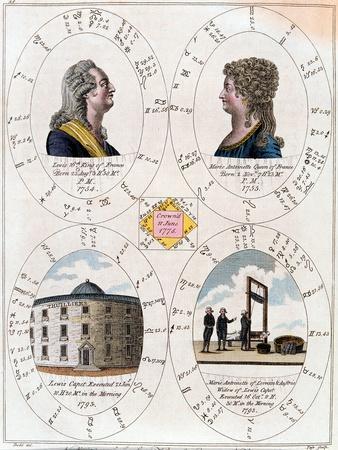 Louis XVI and Marie Antoinette, King and Queen of France, 1795 Giclee ...