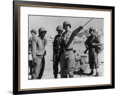 Lt. General George Patton Leading Invasion Troops in Sicily. July 11 ...