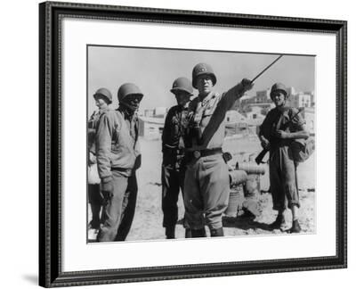 Lt. General George Patton Leading Invasion Troops in Sicily. July 11 ...