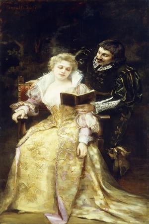 'A Risque Passage; Un Passage Risque (Oil on Canvas)' Giclee Print ...