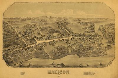 'Madison, Connecticut - Panoramic Map' Art Print - Lantern Press | Art.com