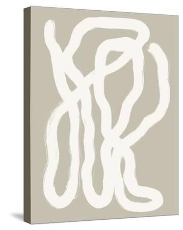 'Naive Lines - Sew' Stretched Canvas Print - Maja Gunnarsdottir | Art.com