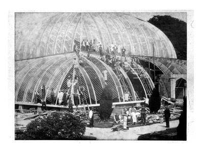 'Making Repairs to the Great Conservatory at Chatsworth, Derbyshire in ...