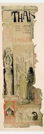 'Poster Advertising 'Thais', C.1895' Giclee Print - Manuel Orazi | Art.com