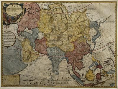 'Map of Asia, 1700' Giclee Print - Guillaume De L'Isle | Art.com