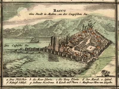 'Map of Baku, 1762' Giclee Print | Art.com