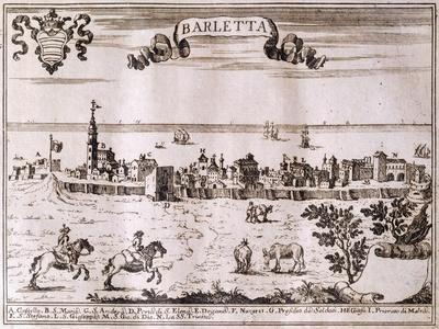 'Map of Barletta in Puglia, Italy' Giclee Print | Art.com