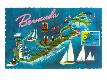 'Map of Bermuda' Art Print | Art.com