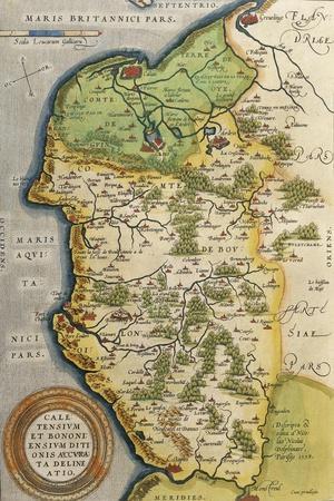 'Map of Calais Area' Giclee Print | Art.com