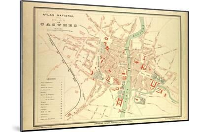 Map of Castres France Mounted Giclee Print | Art.com