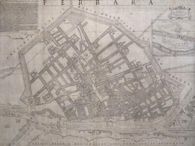 'Map of Ferrara, Italy' Giclee Print | Art.com