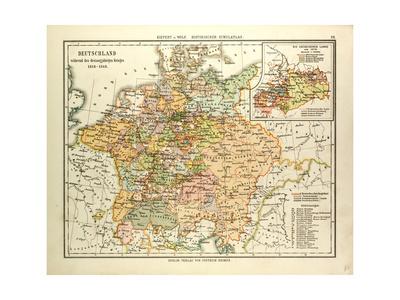 Map Of Germany During The 18th Century