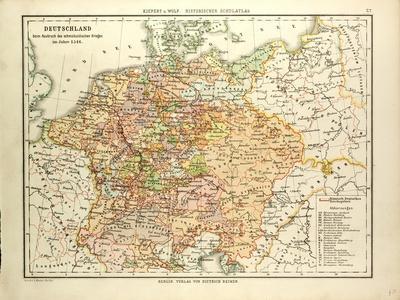 Map of Germany in 1546 Giclee Print | Art.com
