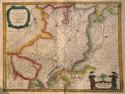'Map of Modena from Theatrum Civitatum Et Admirandorum Italiae' Giclee ...