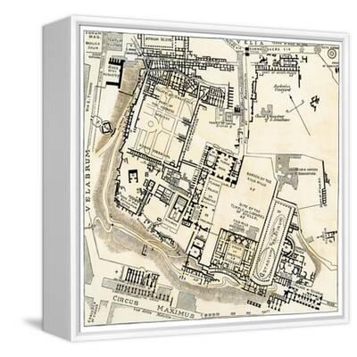Palatine Hill Rome Italy Map