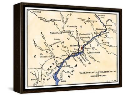 Area Of The Valley Forge Map