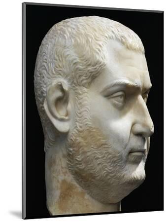 Marble Head of Emperor Decimo Celio Balbinus, 238 Ad, Profile View, 3rd ...