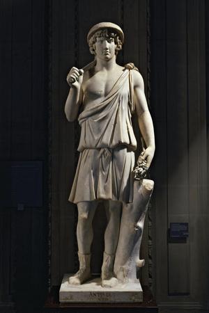 'Marble Statue of Antinus of Aristea, Greek God of Gardens' Giclee ...