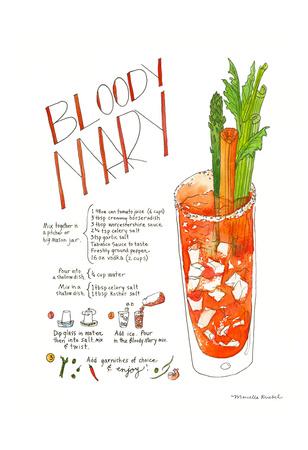'Bloody Mary' Art Print - Marcella Kriebel | Art.com
