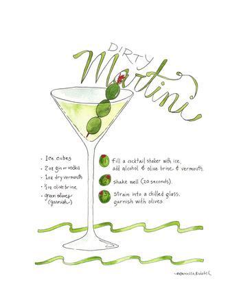 'Dirty Martini' Art Print - Marcella Kriebel | Art.com