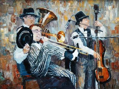 'Oil Painting, the Orchestra Plays' Art Print - Maria Bo | Art.com