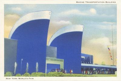 'Marine Transportation Building, New York World's Fair, 1939' Art Print ...