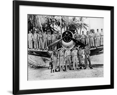 Marines of Famed VMF-214 Black Sheep Squadron Wearing Baseball Caps ...