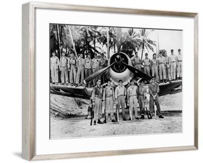 Marines of Famed VMF-214 Black Sheep Squadron Wearing Baseball Caps ...
