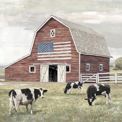 Americana Barn - Cattle Giclee Print - Mark Chandon | Art.com