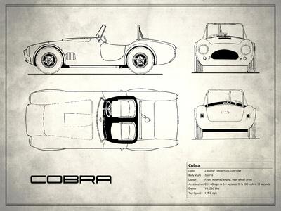 'AC Cobra White' Art Print - Mark Rogan | Art.com