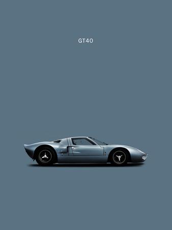 'Ford GT40' Art Print - Mark Rogan | Art.com