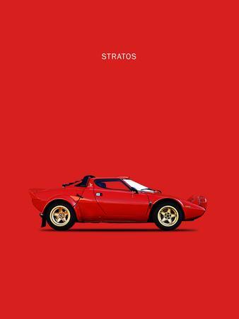Lancia Stratos 1974 Art Print - Mark Rogan | Art.com