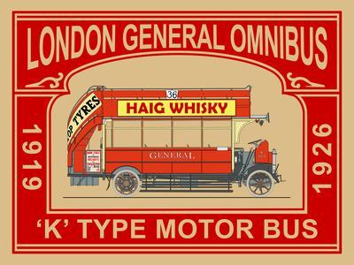 'London Bus K-Type' Art Print - Mark Rogan | Art.com