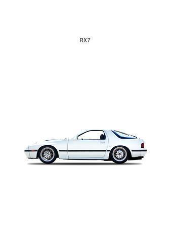 'Mazda RX7 1988' Art Print - Mark Rogan | Art.com
