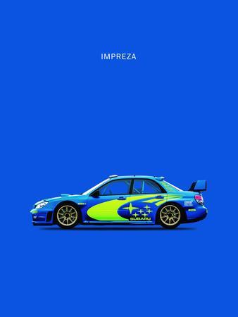 Subaru Impreza Art Print - Mark Rogan | Art.com