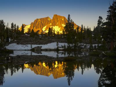'Mount Ritter Reflected in the Clark Lakes, Ansel Adams Wilderness ...