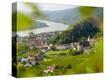 'Historic village Spitz located in wine-growing area. Lower Austria ...