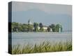 'Island Fraueninsel seen from Gstadt. Lake Chiemsee in the Chiemgau ...