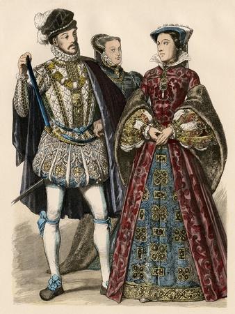 'Mary I Queen of Scotland (Mary Stuart) with Her Second Husband Henry ...