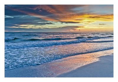 'Sunset Reflections' Art Print - Mary Lou Johnson | Art.com