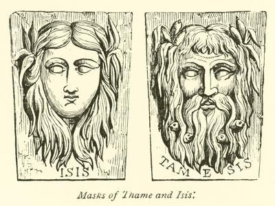 'Masks of Thame and Isis' Giclee Print | Art.com