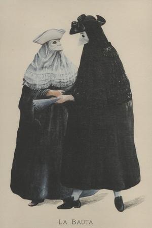 'La Bauta, Italian Theater Costume' Giclee Print - Maurice Sand | Art.com