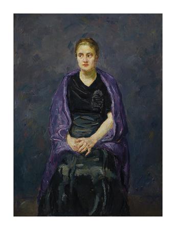 'Portrait of Mink with Violet Shawl, 1910' Premium Giclee Print - Max ...
