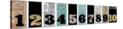 'Number Map I' Stretched Canvas Print - Max Carter | Art.com