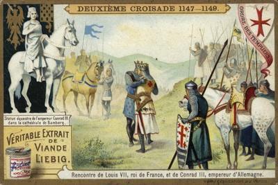 Meeting of Louis Vii, King of France, and Conrad Iii, Emperor of ...